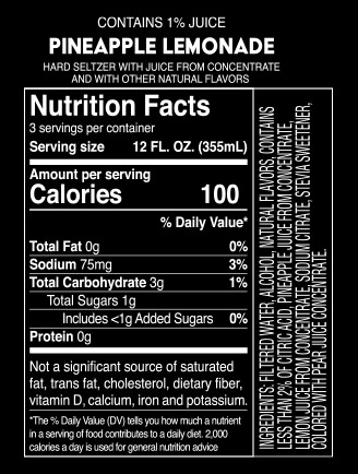 Lemonade Menu Nutrition Facts | Besto Blog