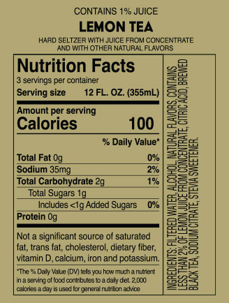 Nutrition | Truly Hard Seltzer | Truly Hard Seltzer